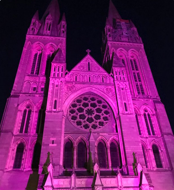 Truro Cathedral - Cathedral in Pink!