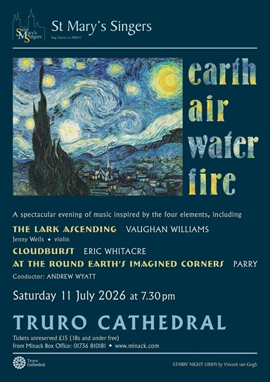Truro Cathedral - St Mary's Singers: The Four Elements of Matter: Earth ...